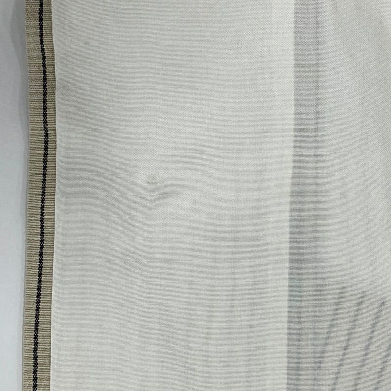 付下げ 身丈158.5cm 裄丈64.5cm M 袷 紬地 縦縞 ベージュ 正絹 付下げ 身丈158.5cm 裄丈64.5cm M 袷 紬地 縦縞 ベージュ 正絹